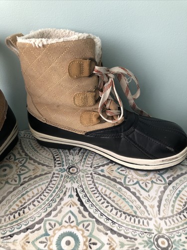 Target Duck Boots Tan Black Men's Size 10, RN# 17730 Lace Up Winter ...