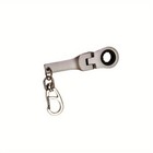 1pc 10mm Mini Shaped Wrench Tool Metal Keychain Key Chain Ring Keyring ...