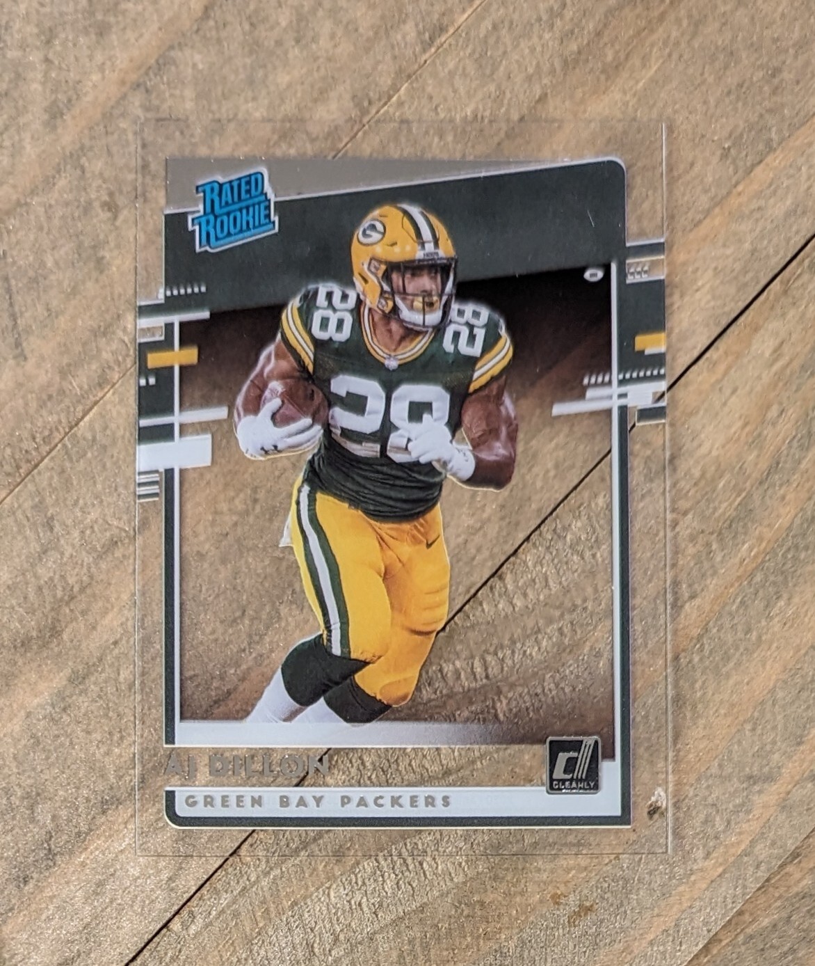 2020 Panini Chronicles Donruss Clearly A.J. Dillion Rated Rookie #RR-AD ...
