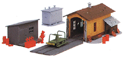 Model Power # 408 Storage Shed, Transformer Box & Shed w/Extension Kit ...