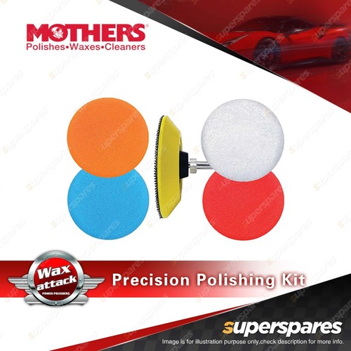 Mothers Wax Attack Precision Polishing Pads Kit - Restore Colour ...