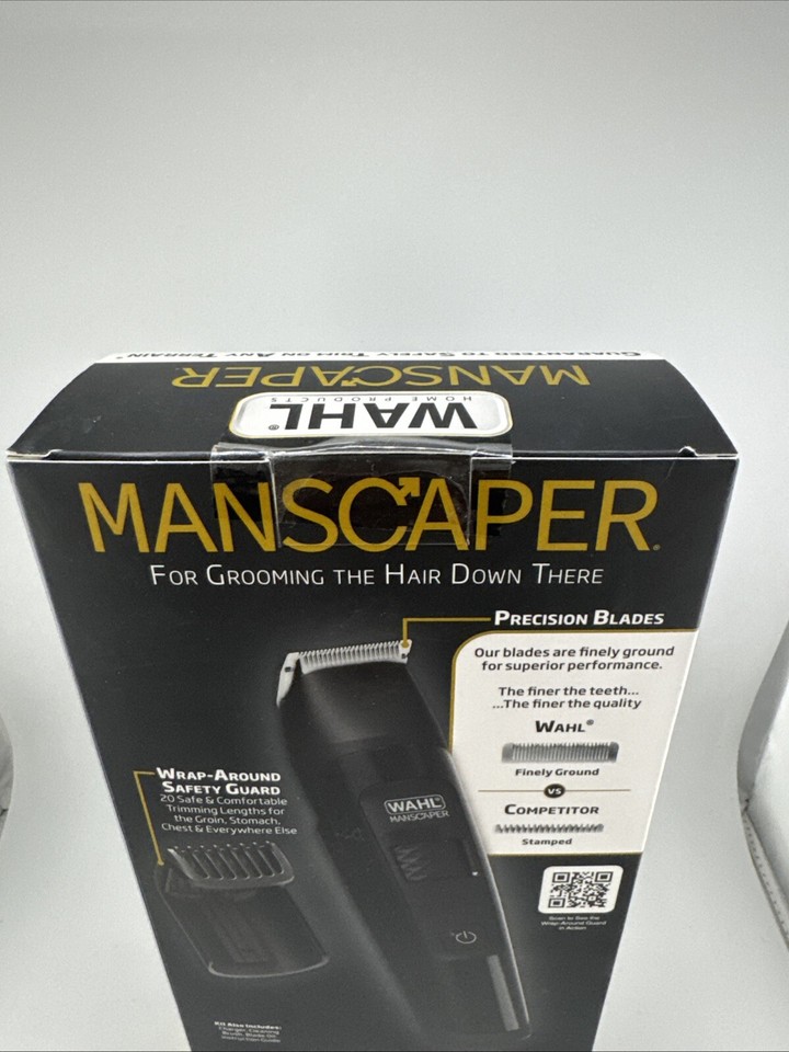 Wahl Manscaper Cordless Waterproof Body Trimmer Model 1065 - Black ...