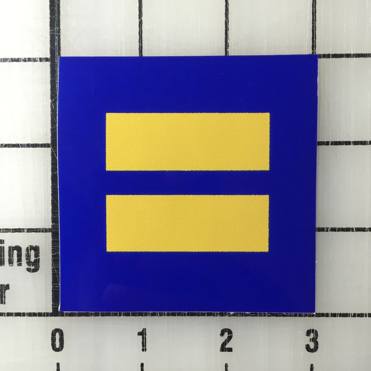 Equality Symbol Blue