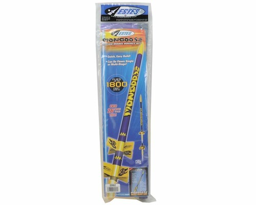 New Estes Rockets Mongoose Flying Model Rocket Kit Skill Level 2 ...