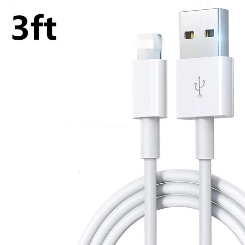 3/6FT USB Data Charger Cables Cords For Apple iPhone 5 6 7 8 X Plus 11 ...
