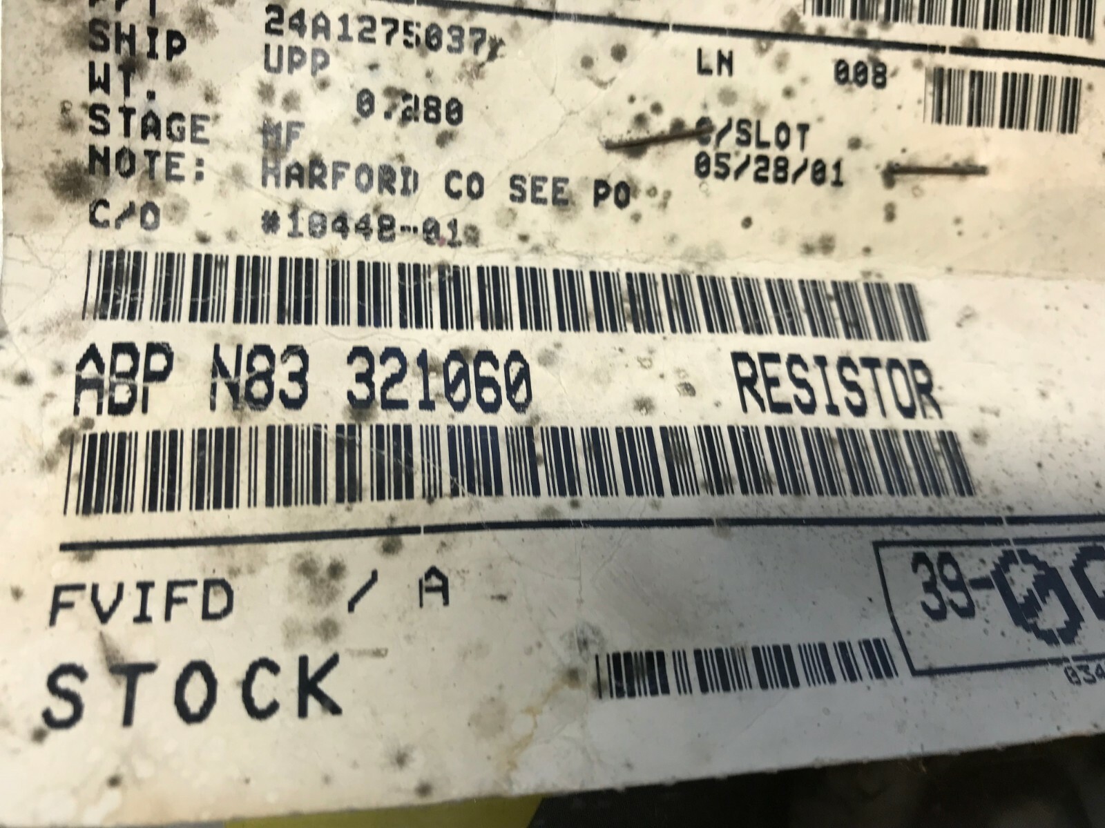 ABP N83 321060 GENUINE Alliance SPEED CONTROL RESISTOR ABP N83321060 | eBay