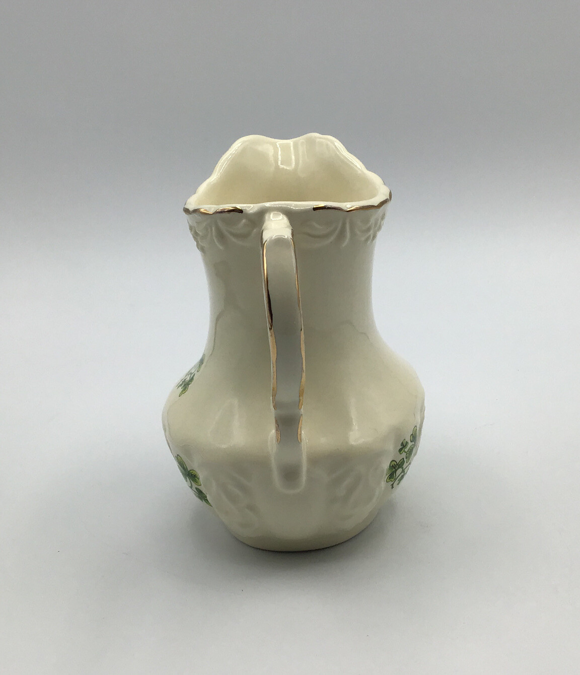 Erin China Carrigaline Shamrock 24KT Handpainted Creamer Pitcher | eBay