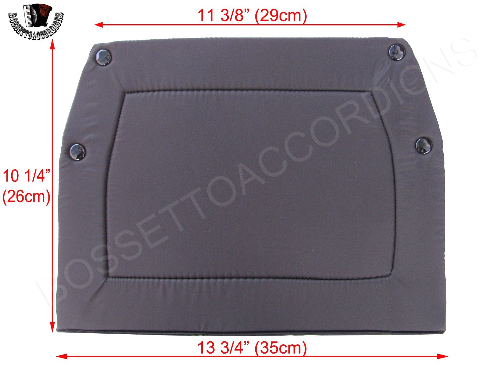 Accordion Back Pad for Diatonic Black Nylon Bellows Protector Assorted ...