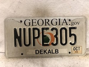 2010 Georgia Vanity License Plate “NUPE305” | eBay