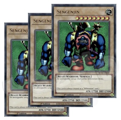 Yugioh - Sengenjin x 3 - 1st Edition Ultra Rare NM - Free Holo Card | eBay