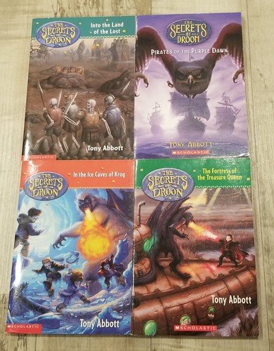 LOT of 4 Secrets Of Droon Tony Abbott Children's Chapter Books VG Fast ...