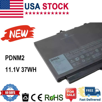 37WH Genuine PDNM2 Battery For Dell Latitude E7270 P26S P26S001 E7470 ...