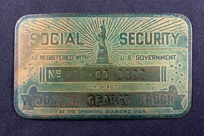 Engraving - Metal Social Security Card
