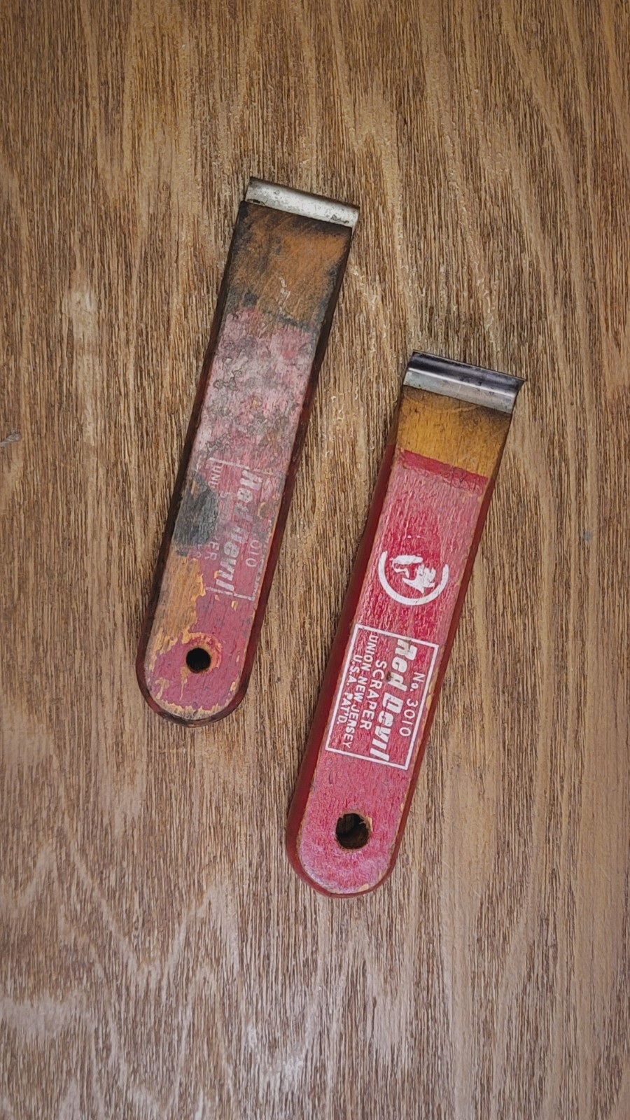 Lot of 2 Vintage Red Devil Paint Scrapers No. 3010 | eBay
