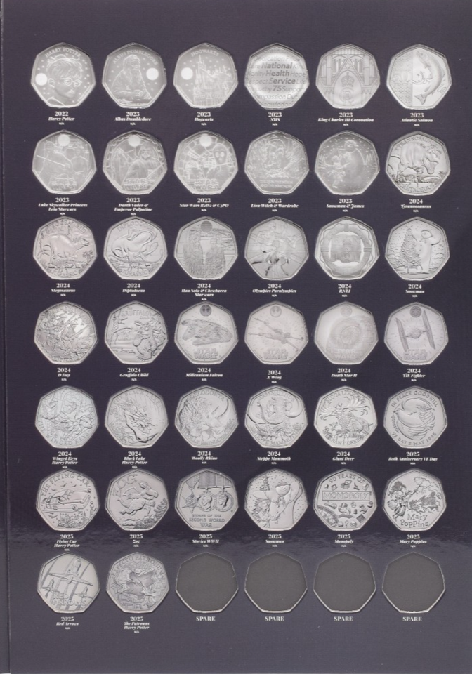 NEW 2026 50p Coin Album ULTIMATE Collectors Folder Beatrix Potter Kew ...