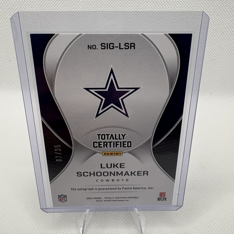 2024 Panini Totally Certified Totally Signatures Luke Schoonmaker #SIG ...