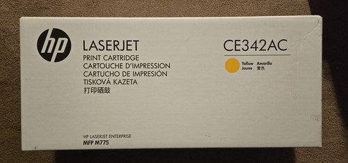 HP CE342AC (651A) LaserJet Yellow Toner Cartridge. NEW SEALED ...