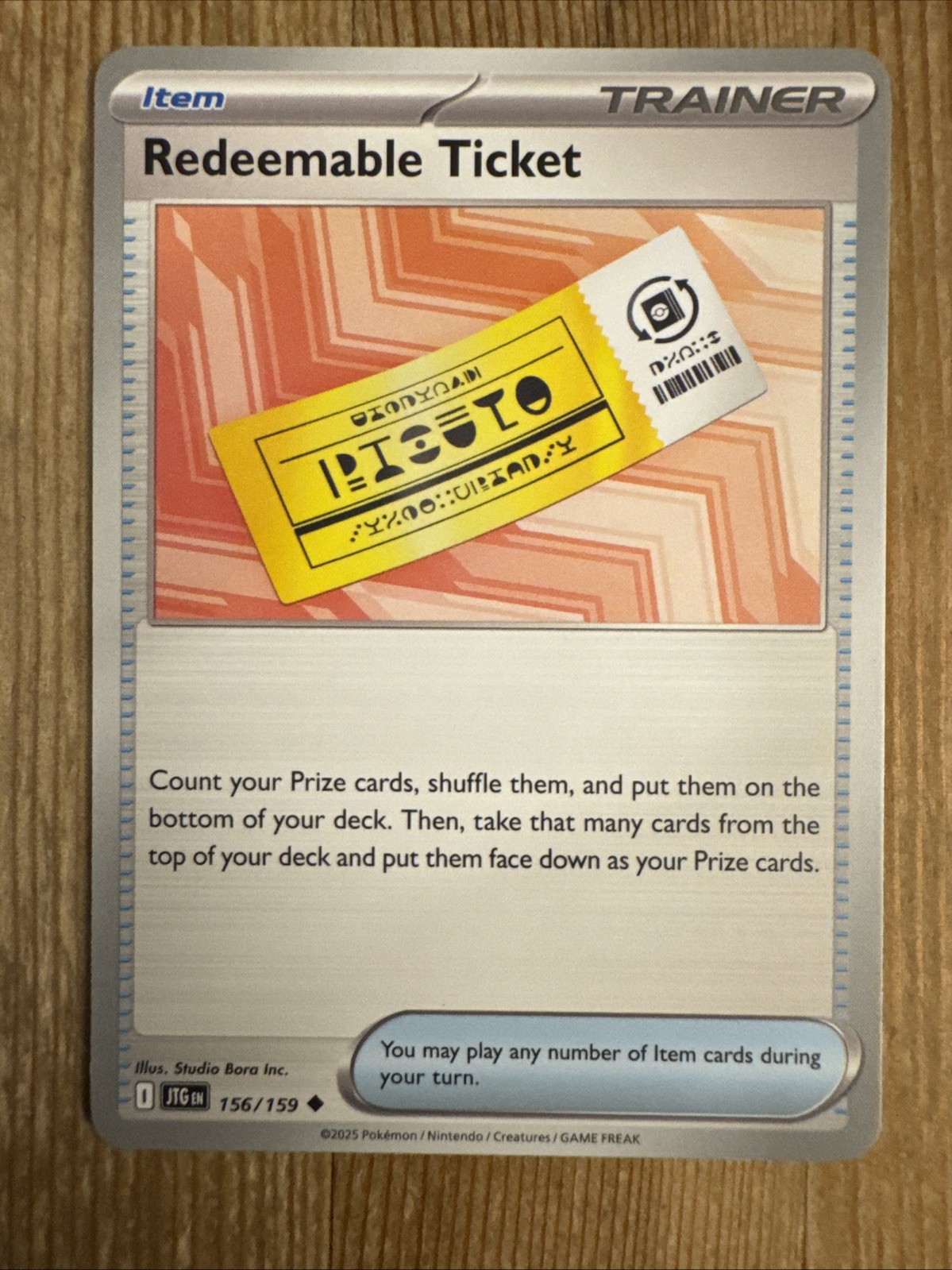 Redeemable Ticket 156 Current Market Value | Journey Together