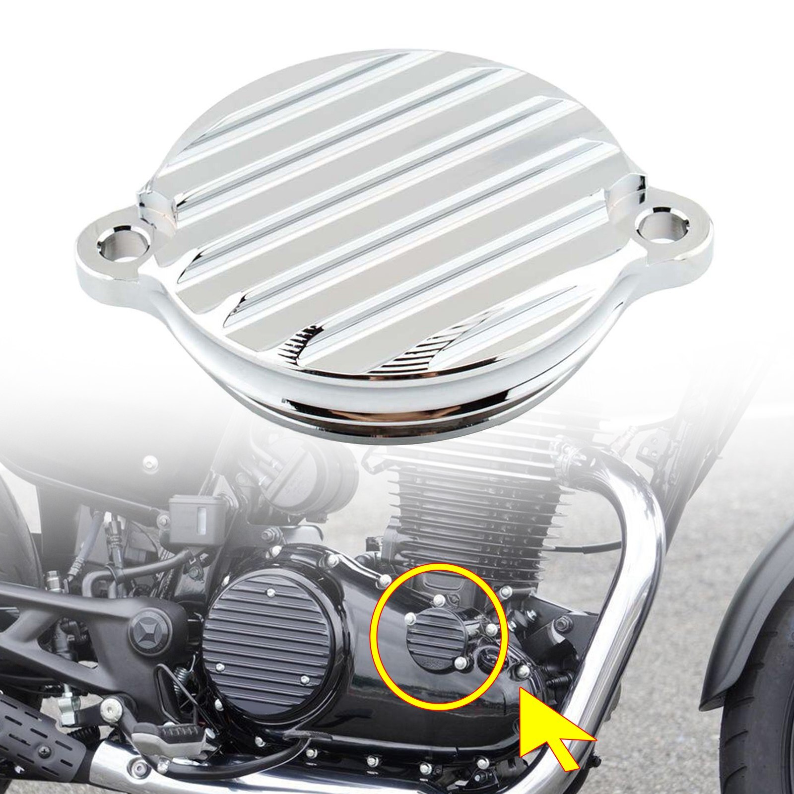 New Engine Oil Filter Cover Guard For Honda GB350 NC59 CB350 CB350S ...