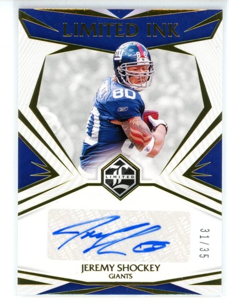 2021 Panini Limited - Limited INK #LI-JS Jeremy Shockey /35 (AU) for ...