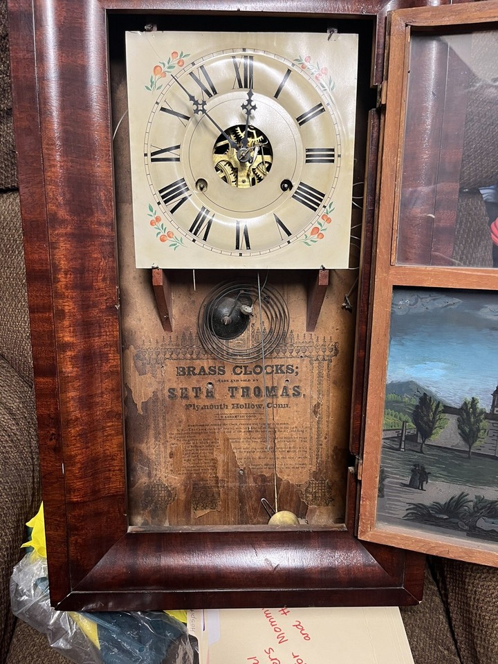 Brass Clock Seth Thomas Wall Clock | eBay