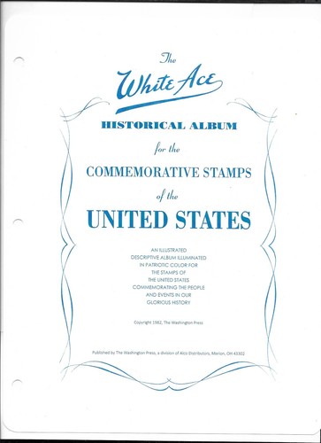 White Ace US Commemorative Issues Complete 1998 - 1999 pages 430 - 498 ...