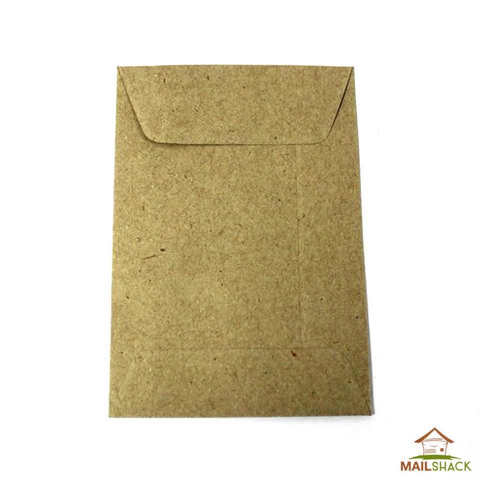 Small Brown Manilla Envelopes 98 x 67mm For Dinner Money Wages Coin ...