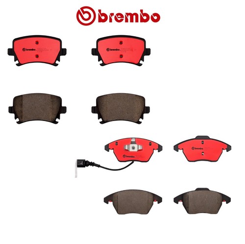 For Audi A3 TT VW GTI Passat Front and Rear NAO Ceramic Brake Pad Set ...