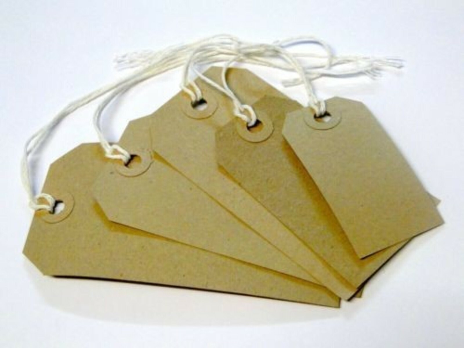 Q-Connect Strung Tag 120x60mm Buff PK 1000 KF01600 for sale online | eBay