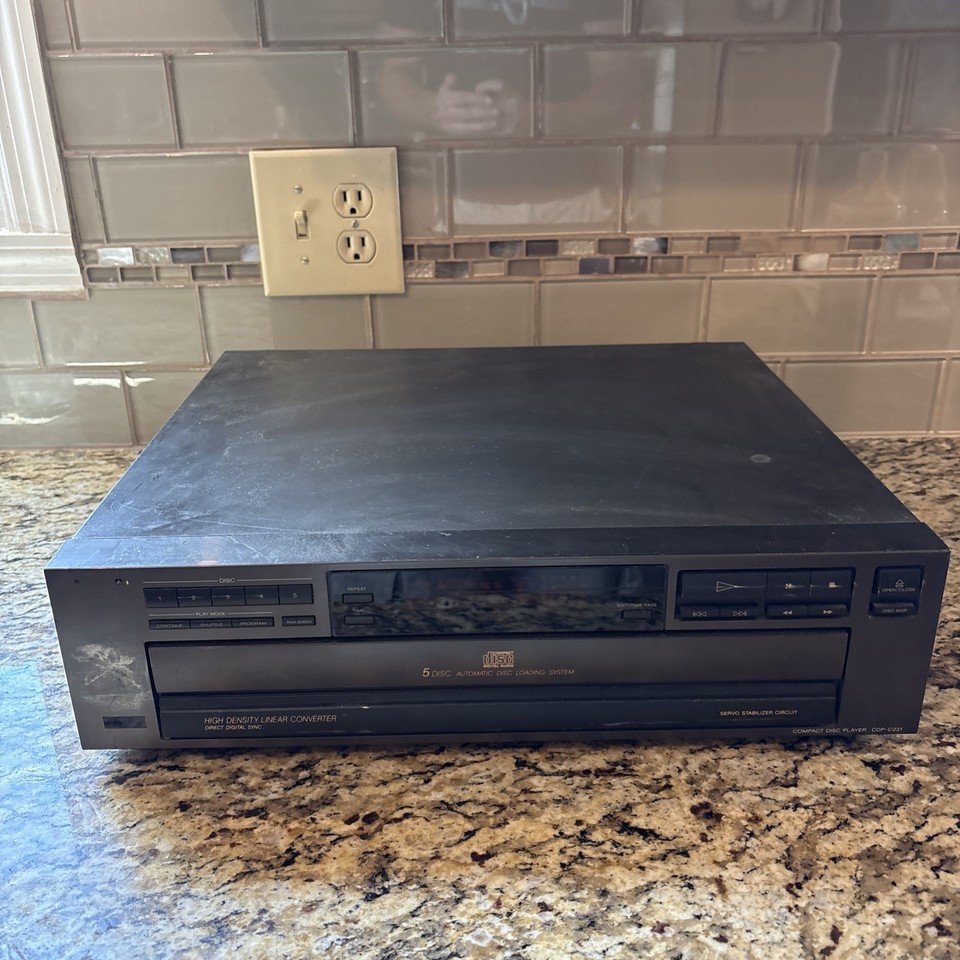 Sony 5-Disc CD Compact Disc Changer Player CDP-C221 - TESTED - NO CORD ...