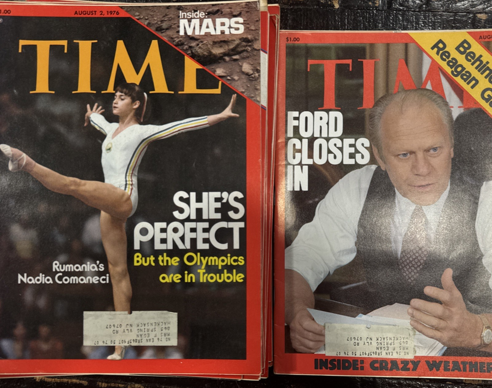 TIME Lot (35) Vintage 1976 Magazines. Beautiful Collection/History ...