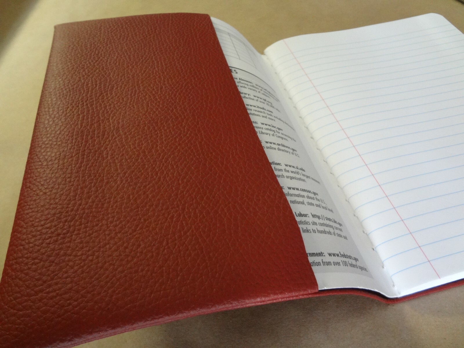 Refillable Composition Faux Leather Cinnabar Notebook Cover (9.75" x 7. ...