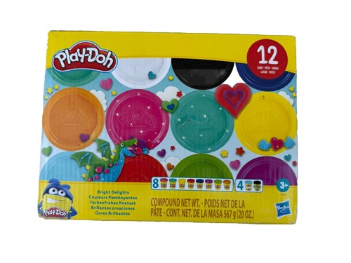 Play-Doh Bright Delights 12 pack cans clay for sale online | eBay