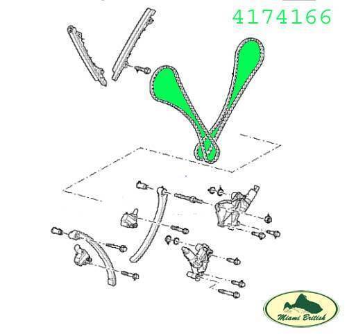 LAND ROVER ENGINE LOWER TIMING CHAIN RANGE 06-09 4.4L LR3 V8 SPORT ...