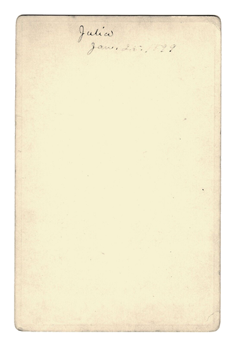 🔴 BOSTON MA "Julia Jan. 28, 1899" Victorian Lady Red Ink Imprint ...