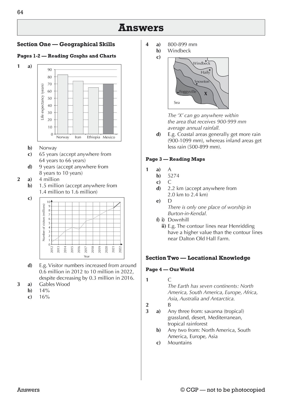 KS3 Years 7-9 Geography Workbook with | Grelly UK