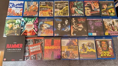 Huge Lot 10 Amicus 69 Hammer Horror films Blu-ray DVD Some REGION 2/4/B ...