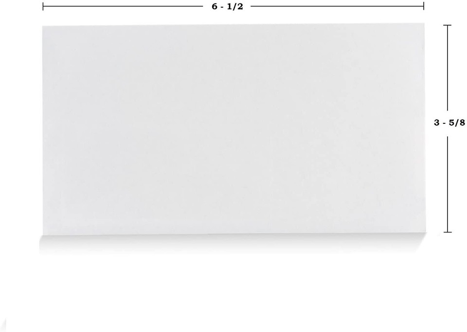 #6 3/4 Windowless Security Envelopes - Self-Seal - White (34300) | eBay