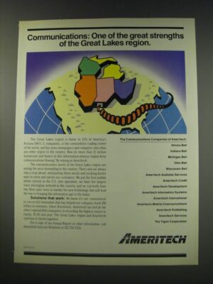 1991 Ameritech Communications Ad - One of the great strengths | eBay