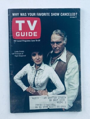 TV Guide Magazine June 15 1968 #794 Linda Cristal, Leif Erickson NY ...