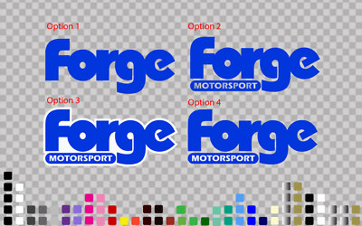 FORGE MOTOR SPORT Style Decal Sticker Car Window Bumper | eBay Australia