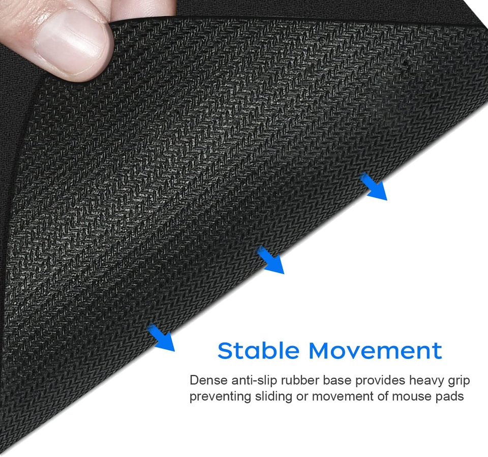 Mouse Pad with Comfortable Edge, 3 Pack Premium-Textured & Washable ...