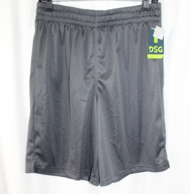 NWT DSG Mens Grey Pocketless Mesh Training Shorts L | eBay