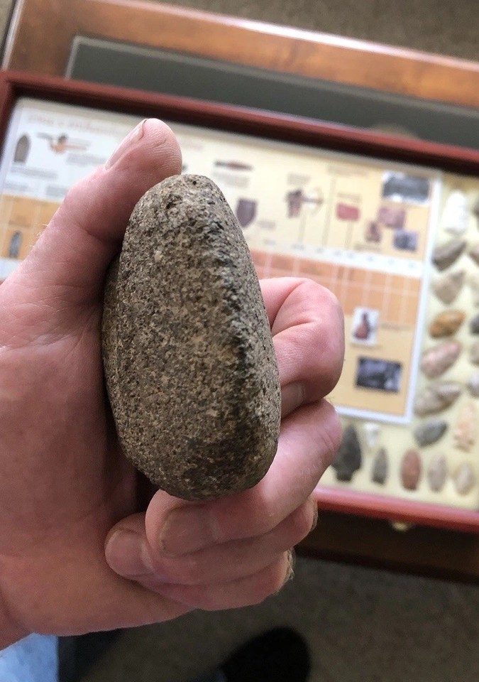Indian Stone Axe Head Fully Grooved - Native American Artifact Iowa ...