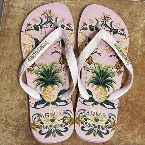 Havaianas Farm Rio Pineapple Flip Flops Womens 9/10 Mens 8 EUR 41/42 ...