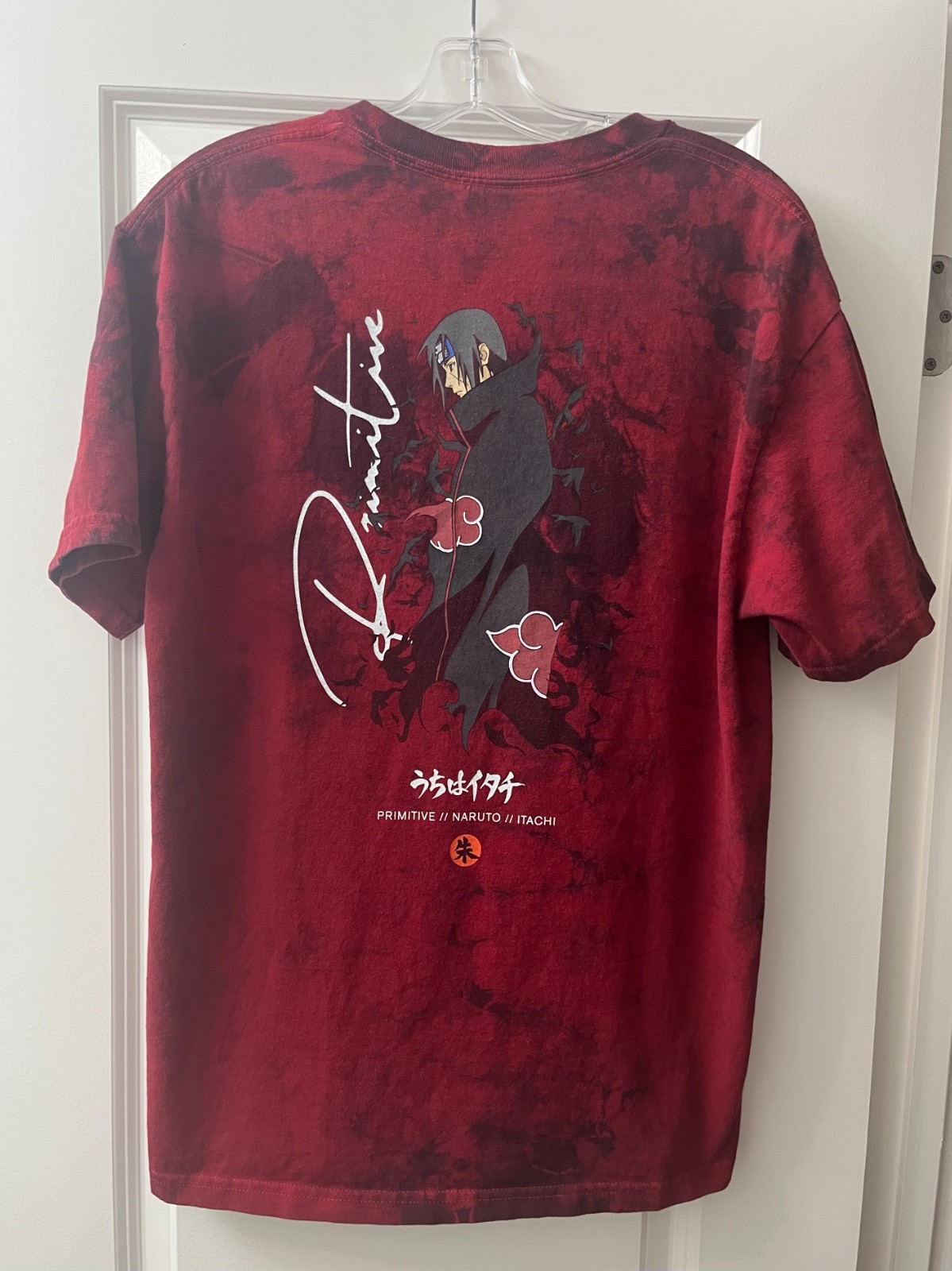 Primitive x Naruto Shippuden Itachi Uchiha Red Tie Dy… - Gem