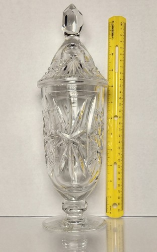 vintage Val Saint Lambert crystal candy dish jar with a lid Excellent ...