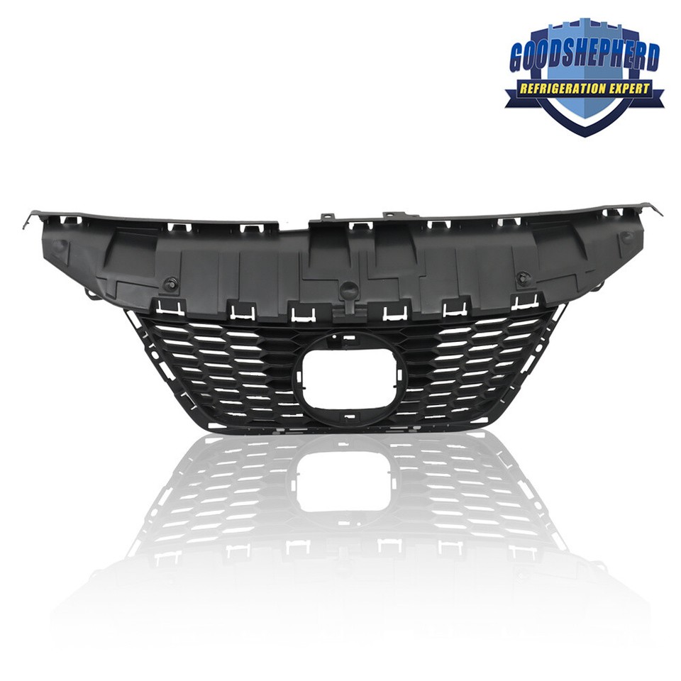 Black Plastic Front Upper Grille Mesh Grill Assembly For Nissan Versa ...