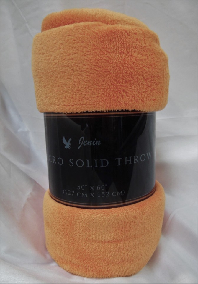 SMALL THROW SOLID SOFT BED BLANKET MICRO-PLUSH COMFORT FLEECE SUPER ...