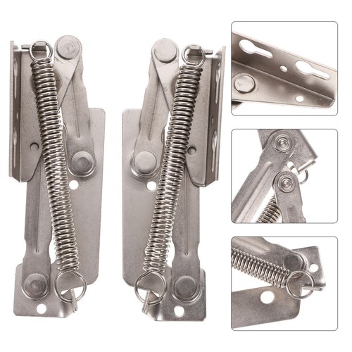 Up Hinge Spring Loaded Pair Folding Lid Support Hinges Opening and ...